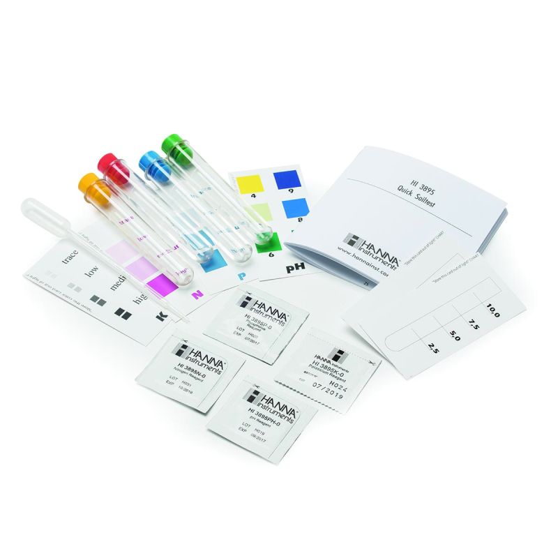 Kit de test chimique du sol NPK (10 tests chacun)